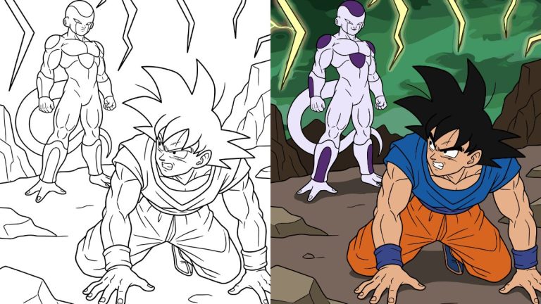 Dragon Ball Z Coloring Pages (38 Free Printable PDFs)