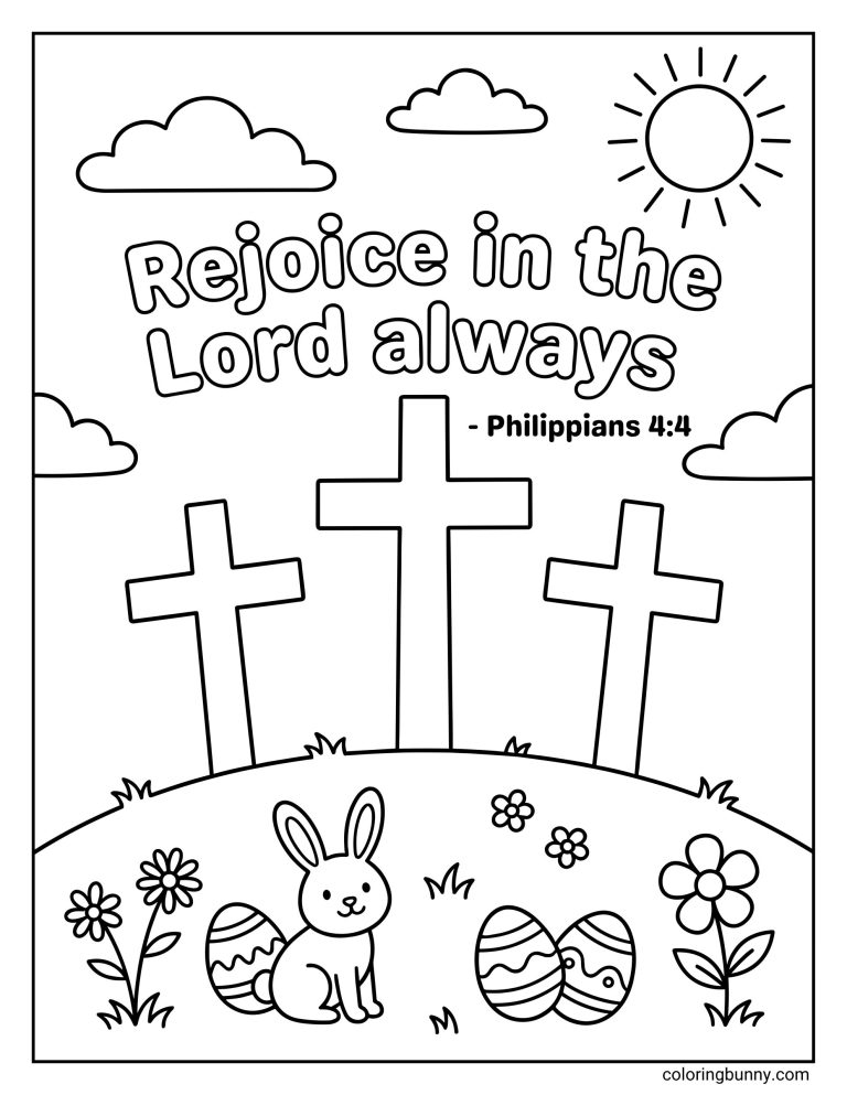 Religious Easter Coloring Pages (18 Free Printable PDFs)