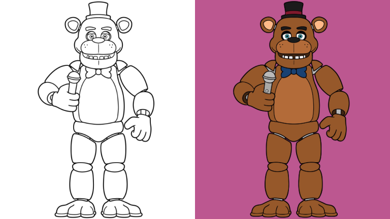 Five Nights At Freddy's Coloring Pages (60 Free Printable PDFs)