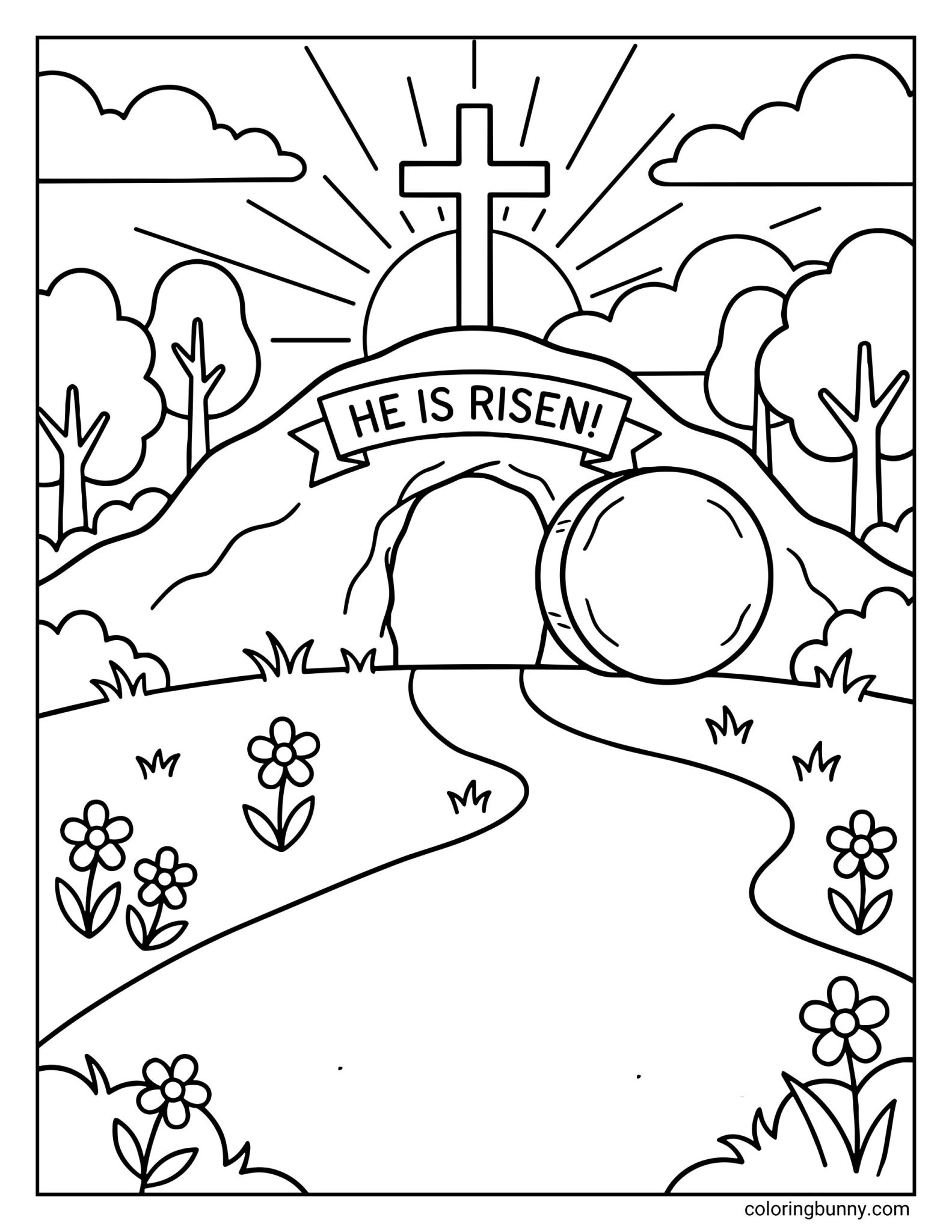 Religious Easter Coloring Pages (18 Free Printable PDFs)