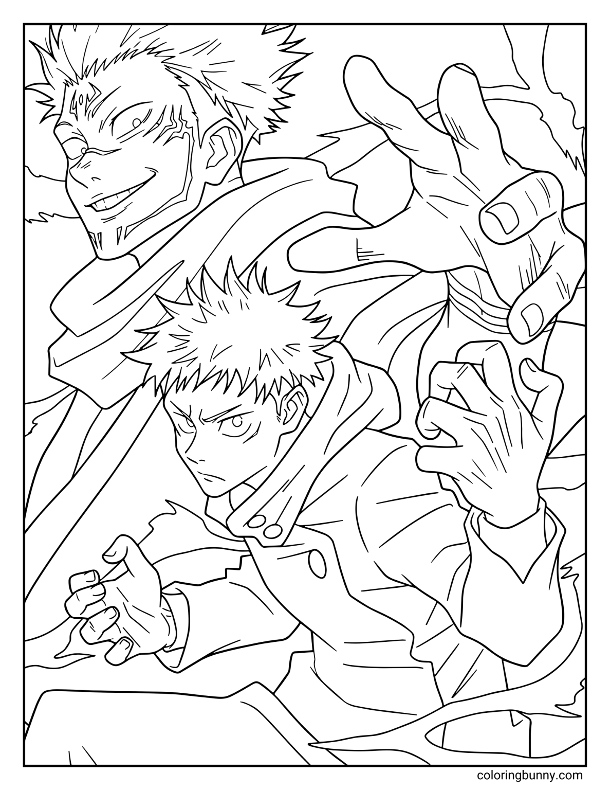 Jujutsu Kaisen Coloring Pages (20 Free Printable PDFs)