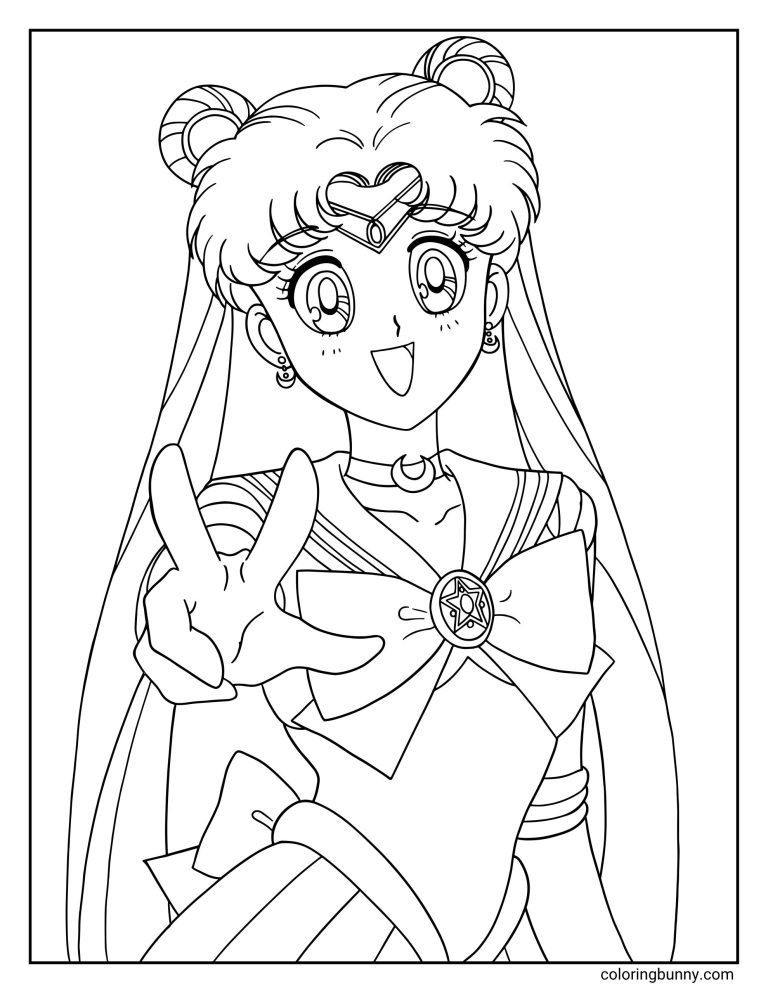 Anime Girl Coloring Pages (40 Free Printable PDFs)